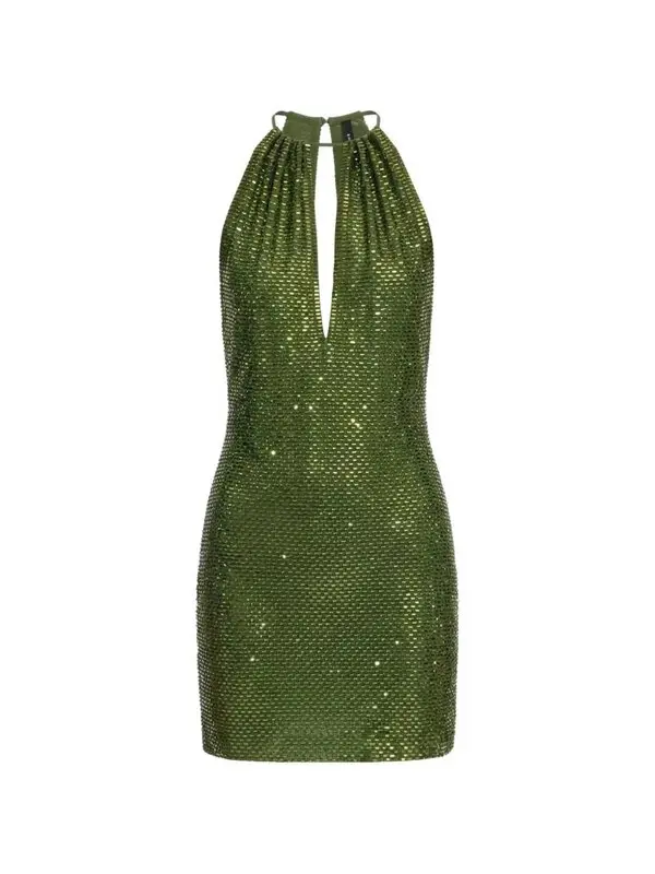 SELF-PORTRAIT Rhinestone Mini Dress