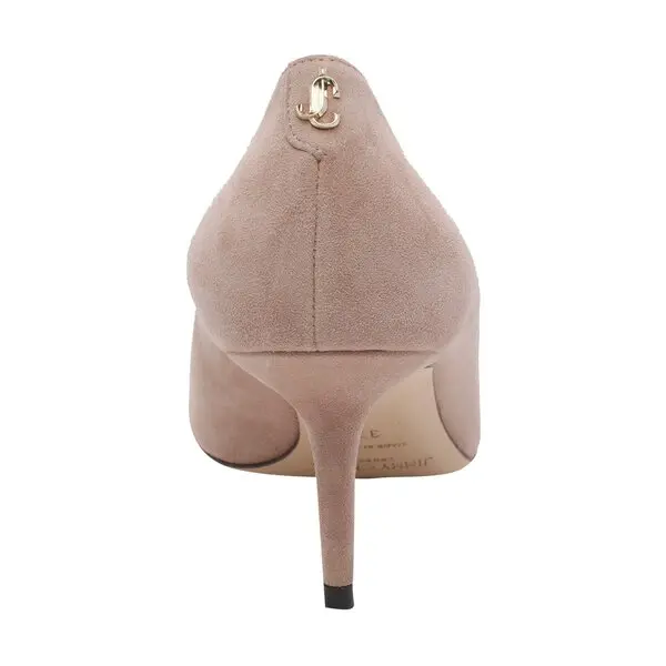 JIMMY CHOO Suede Pointed Toe Stiletto Heel Pumps - Pink