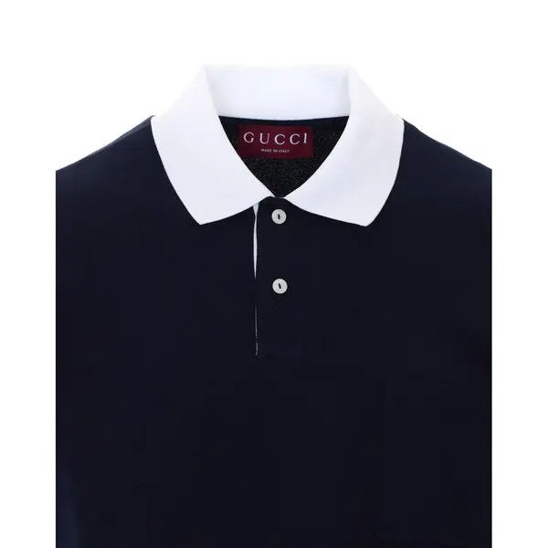 Gucci Polo With Inner Web Trim