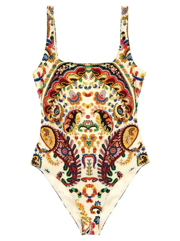 Etro Paisley Print One-piece Swimsuit - Multicolor