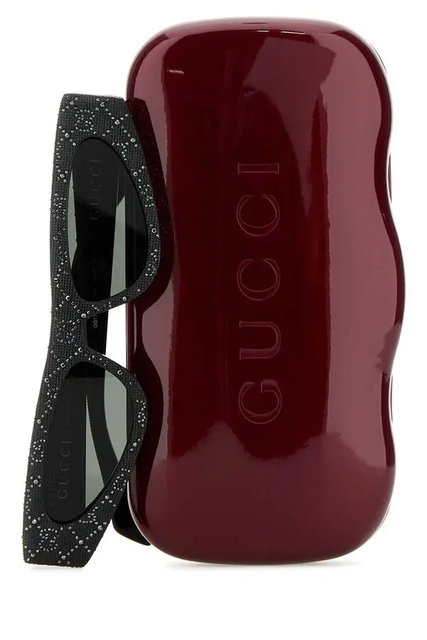 Gucci Embellished Acetate Cat Eye Sunglasses