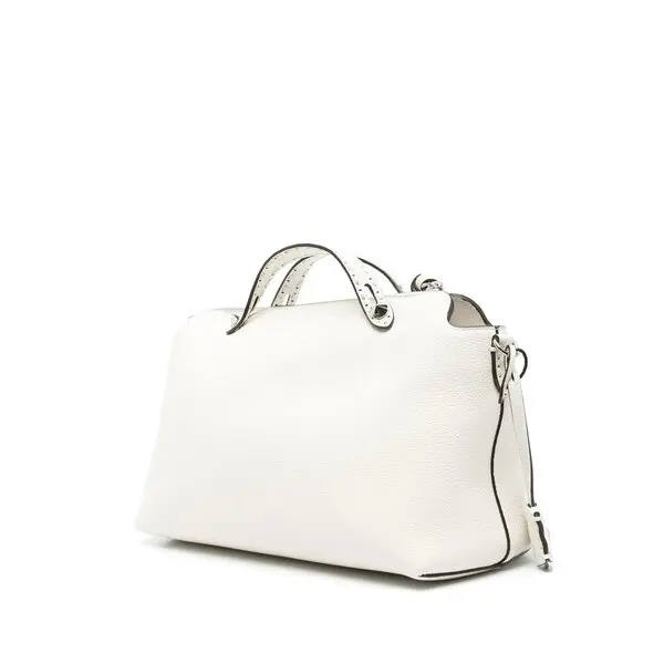 Fendi Calf Leather Tote Bag - White