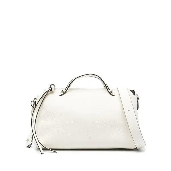 Fendi Calf Leather Tote Bag - White