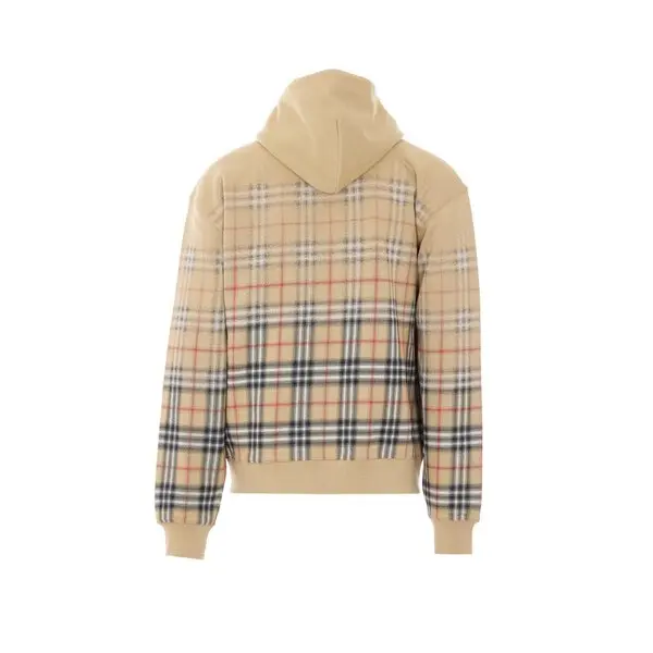 Burberry Gradient Check Zipped Hoodie