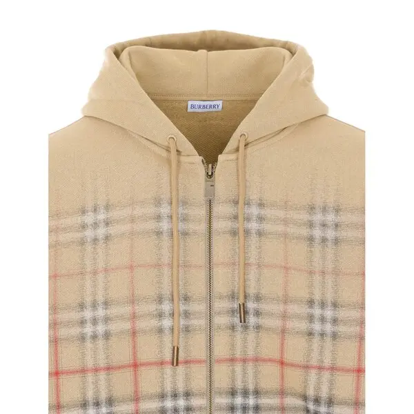 Burberry Gradient Check Zipped Hoodie