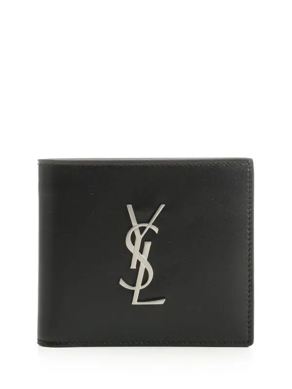 Saint Laurent Cassandre Wallet - Black