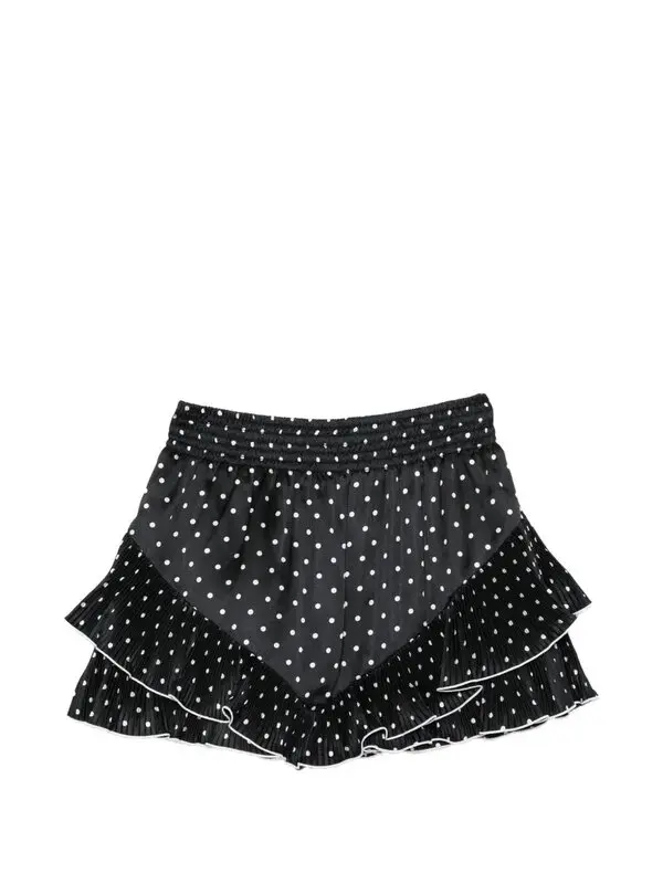 SELF-PORTRAIT Polka Dot Frill Mini Skirt