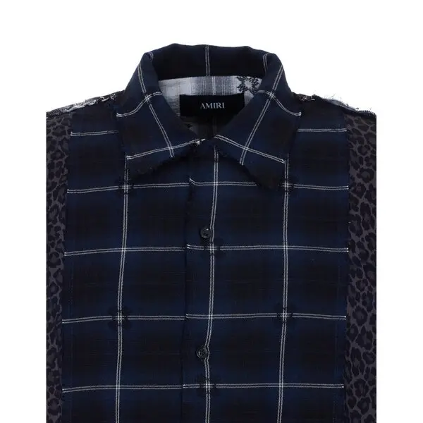 Amiri Ma Quad Flannel Shirt - Blue