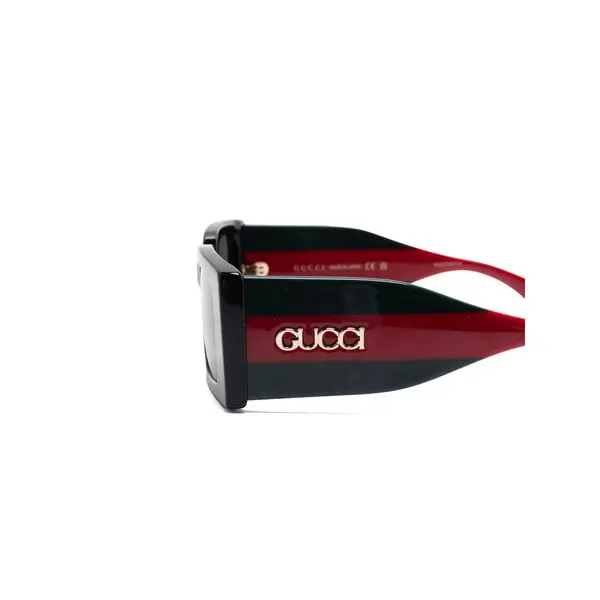 Gucci Rectangular Acetate Sunglasses - Black