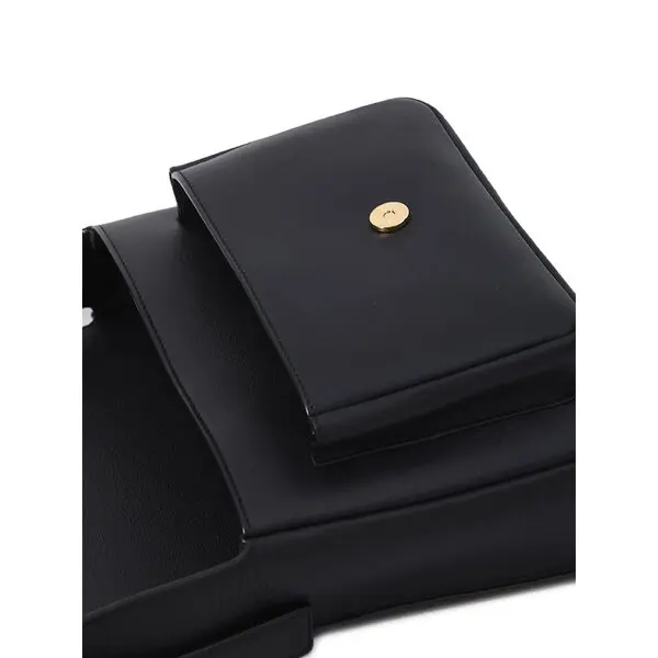 Saint Laurent Leather Satchel - Black