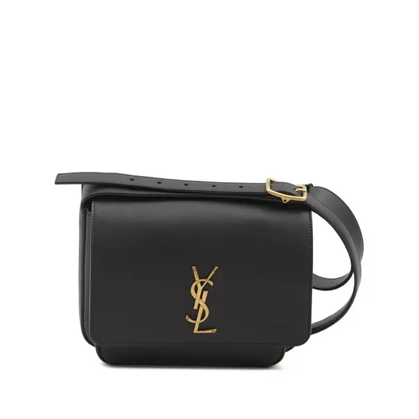 Saint Laurent Leather Satchel - Black