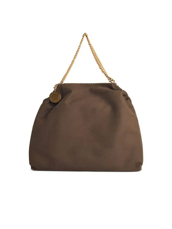 Stella McCartney Falabella Vegan Leather Tote Bag With Drawstring - Brown