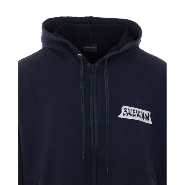 Balenciaga Oversized Masking Tape Hoodie