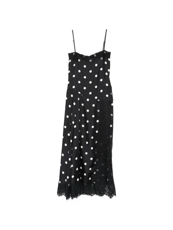 Sportmax Polka Dot Silk Dress - Multicolor