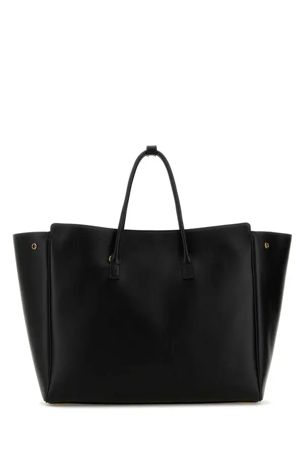 Balenciaga Leather Hampton Shopping Bag - Black