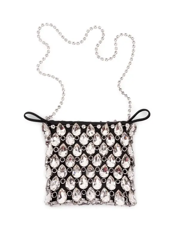 SELF-PORTRAIT Crystal Chainmail Mini Bag