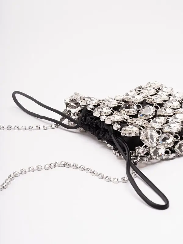 SELF-PORTRAIT Crystal Chainmail Mini Bag