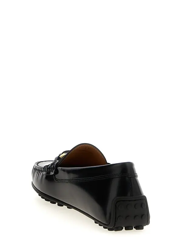 TOD'S City Gommino Calf Leather Loafers With Buckle Detail