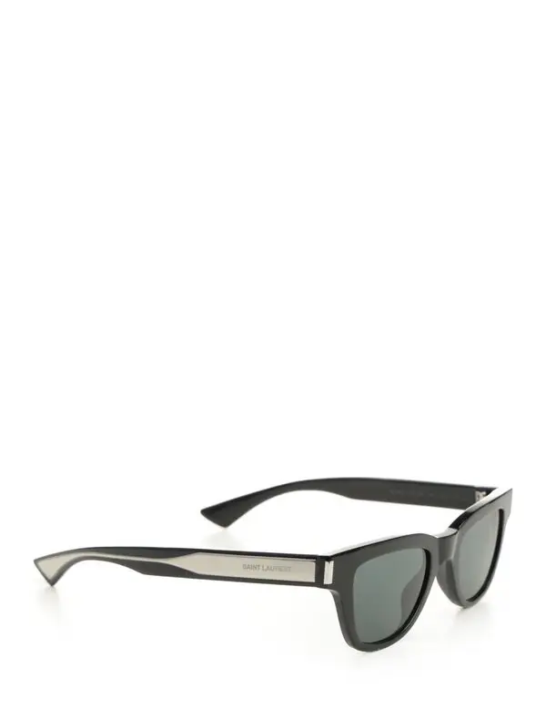 Saint Laurent Wellington Transparent Sunglasses - Black