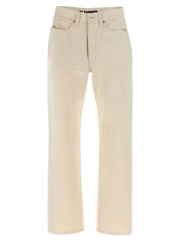 JIL SANDER Japanese Raw Denim Jeans - Cream