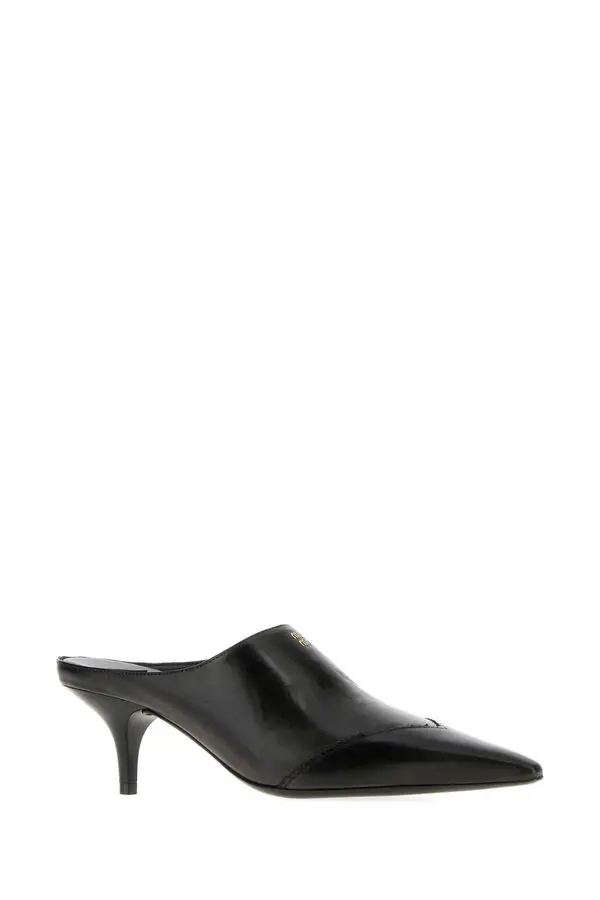Miu Miu Leather Sabot