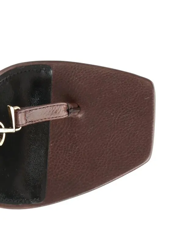 Saint Laurent Cassandre Leather Sandal