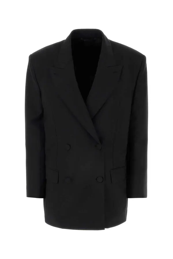 Givenchy Wool Blend Oversize Blazer - Black