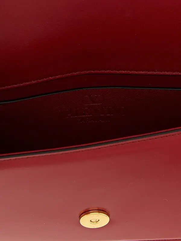 Valentino Garavani Calfskin Leather Clutch With Vlogo Signature