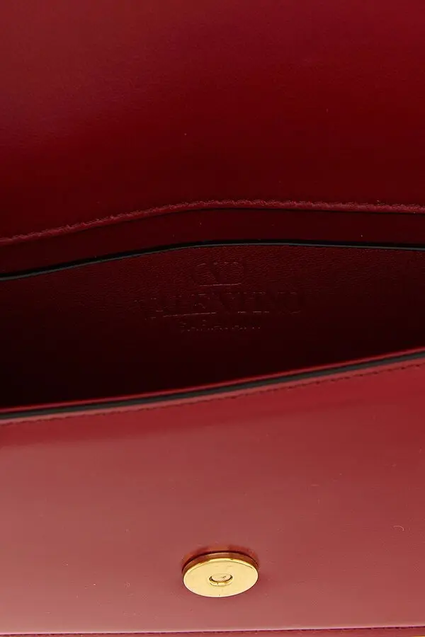 Valentino Garavani Calfskin Leather Clutch With Vlogo Signature