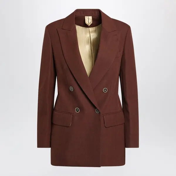 Max Mara Double-breasted Wool Jacket - Red