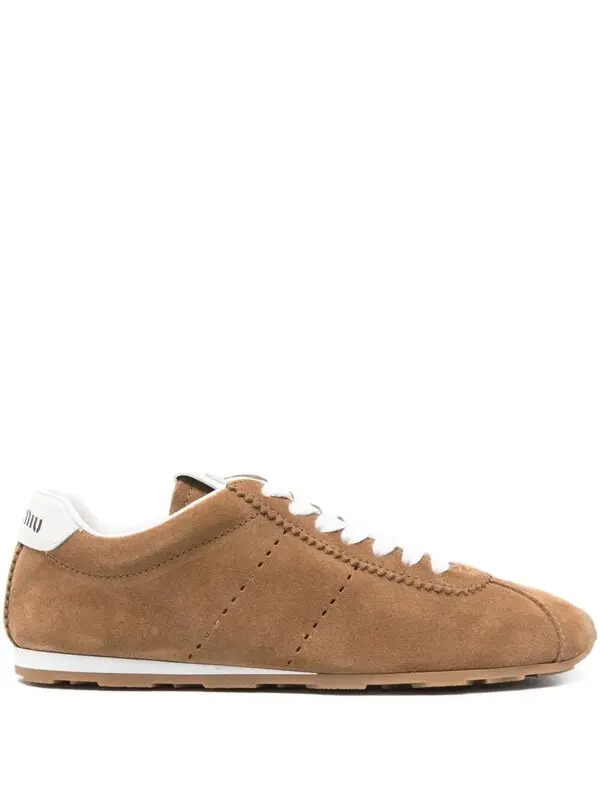 Miu Miu Suede Sneakers - Brown