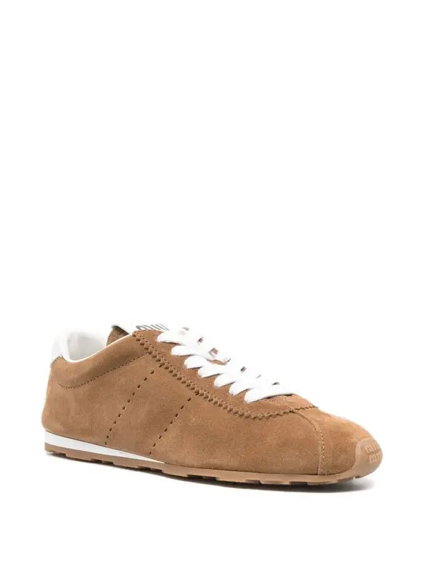 Miu Miu Suede Sneakers - Brown