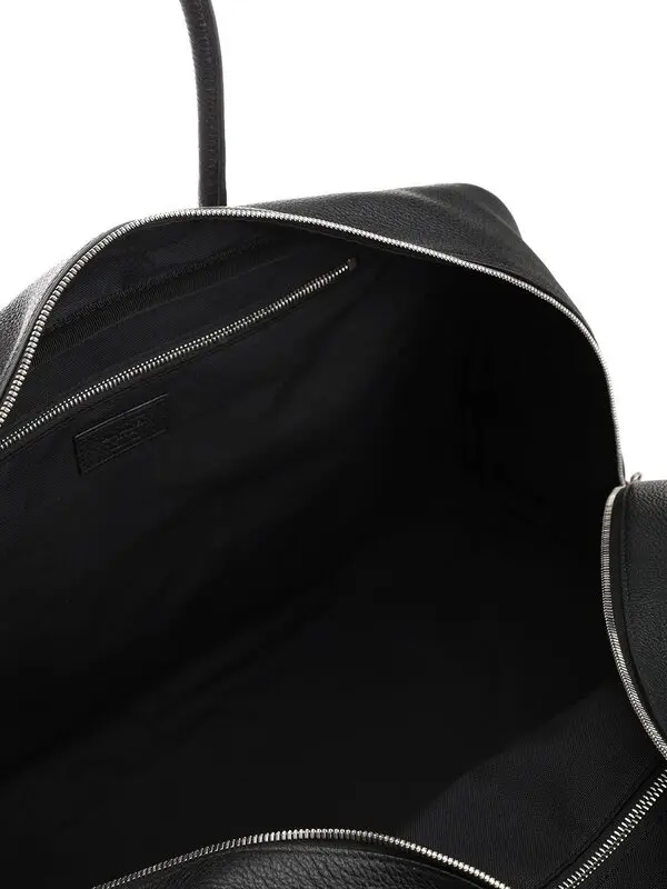Saint Laurent Grained Leather Bowling Duffle Bag