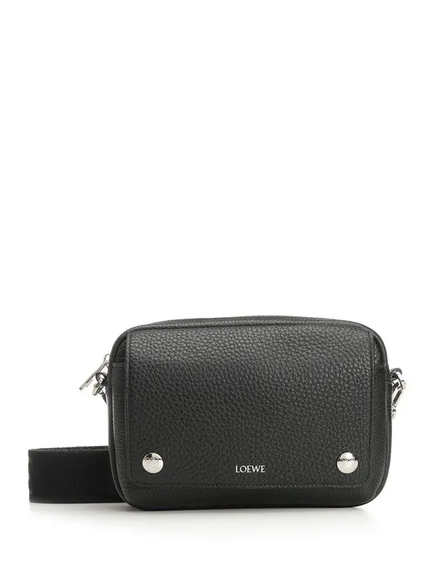 Loewe Messenger Pebble Bag - Black
