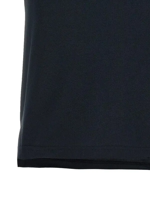 Balenciaga Piqué Delavé Logo Embroidered Polo Shirt