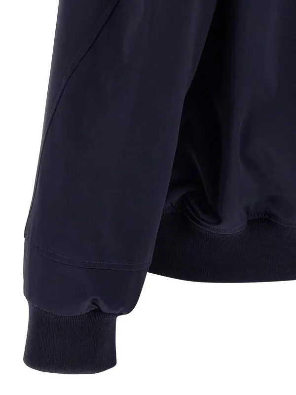 Givenchy Logo Patch Bomber Jacket - Blue