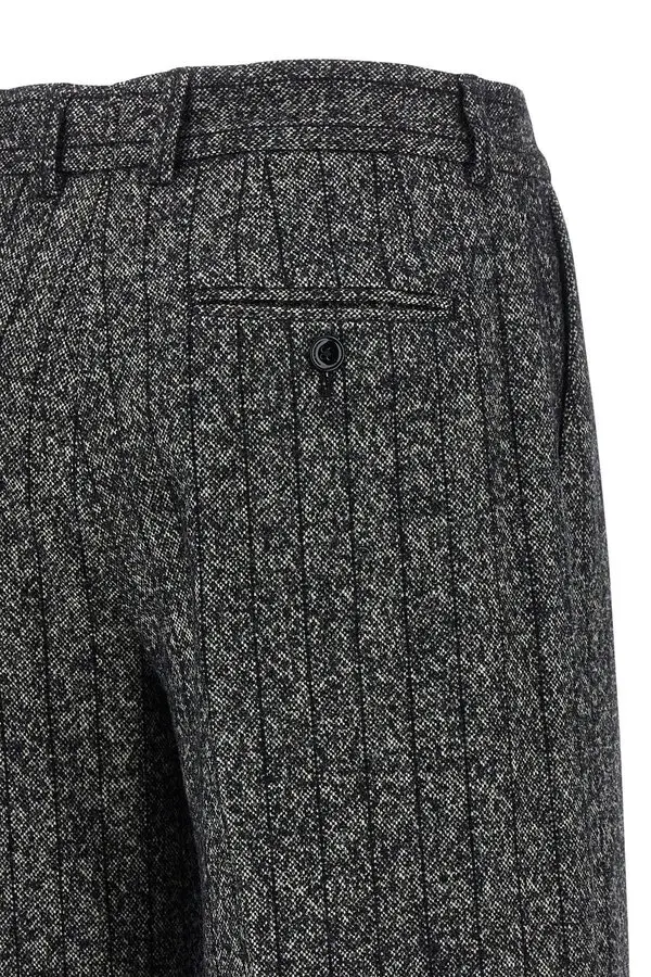 Dolce & Gabbana Striped Wool Trousers