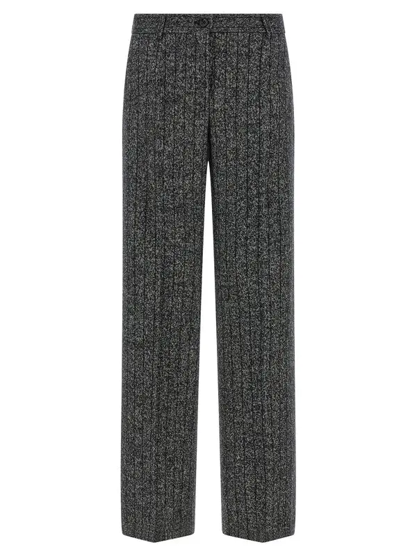 Dolce & Gabbana Striped Wool Trousers - Multicolor