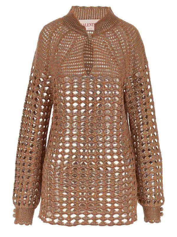 Valentino Garavani Openwork Knit Sweater - Multicolor