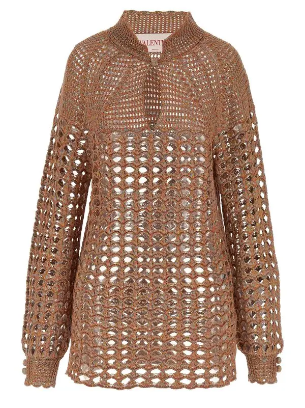 Valentino Garavani Openwork Knit Sweater - Multicolor