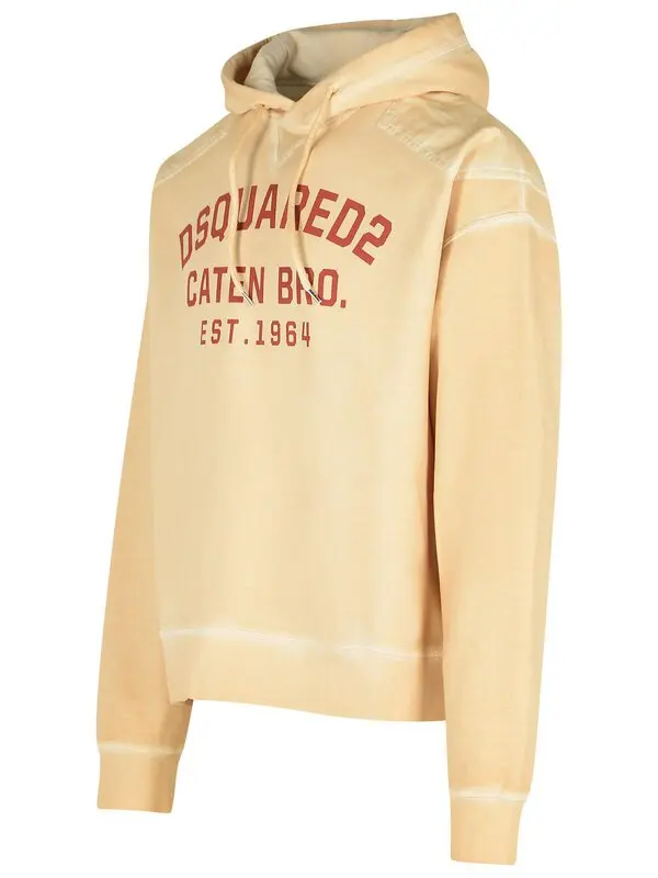 Dsquared2 Caten Bro. Cotton Sweatshirt - Cream