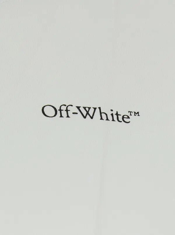 Off-White Light T-shirt With Logo On Front In Cotton For