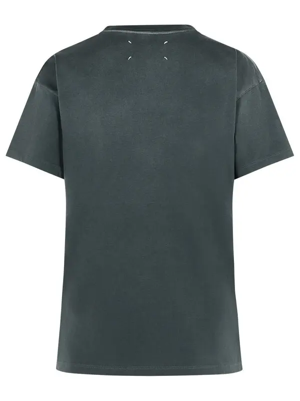 MAISON MARGIELA Cotton T-shirt With Embroidered Logo