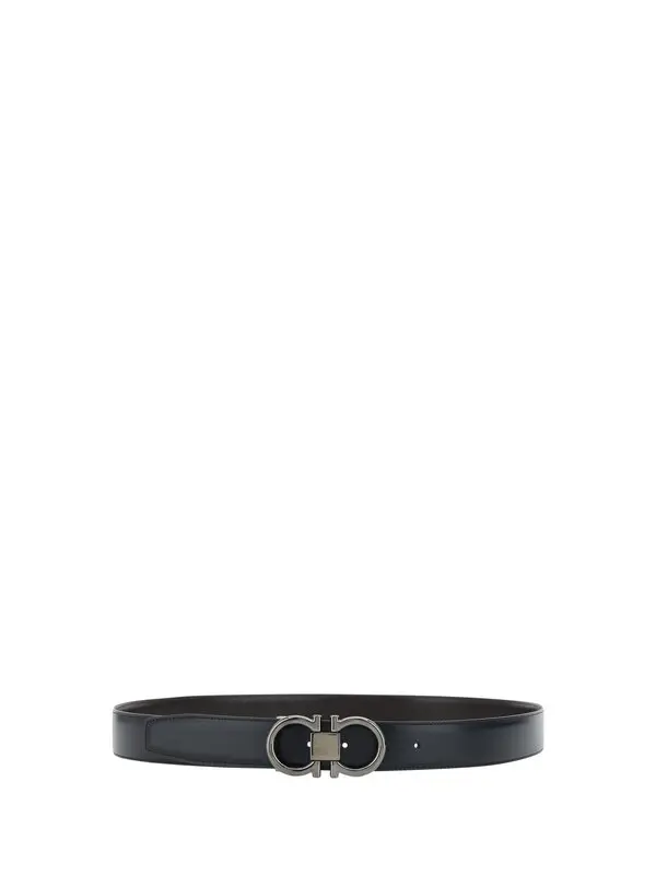 FERRAGAMO Gancini Belt - Black