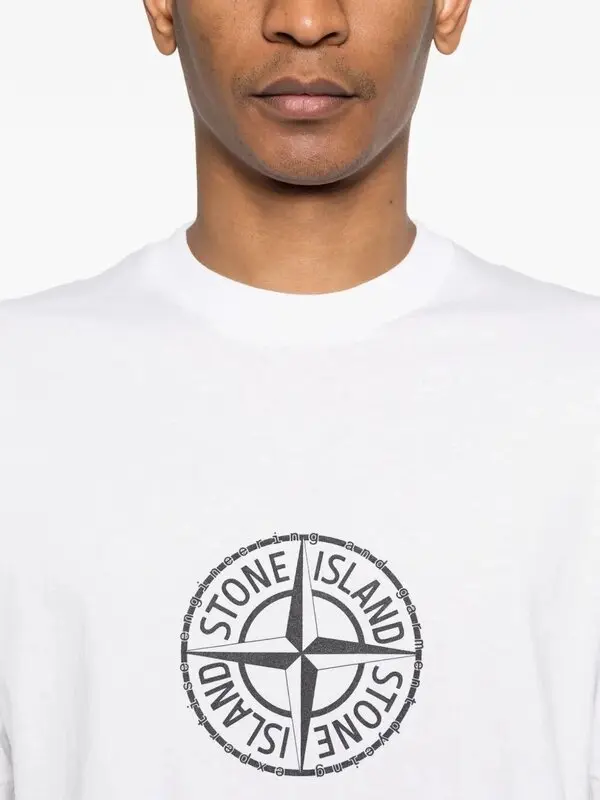 Stone Island All Around Compass` Print T-shirt