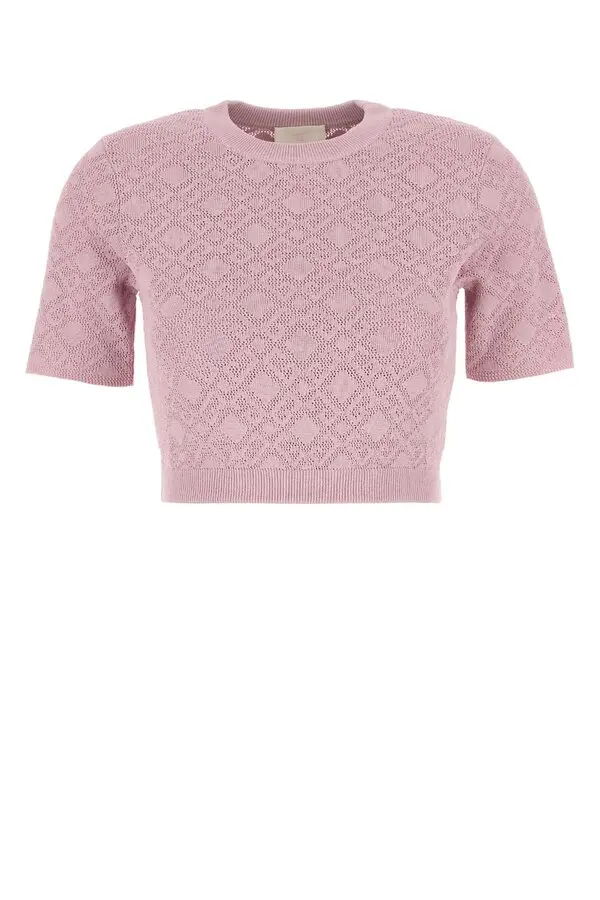 Givenchy Pointelle Knit Sweater - Pink
