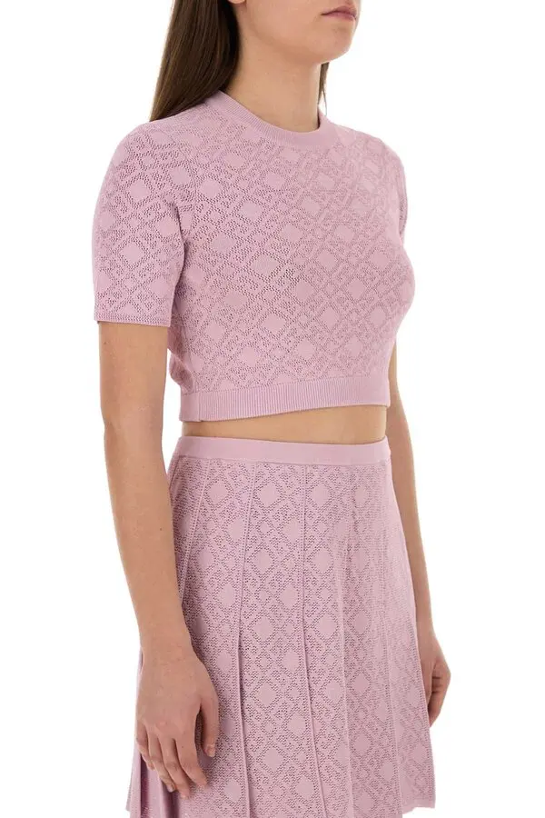 Givenchy Pointelle Knit Sweater - Pink