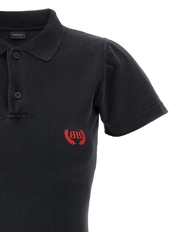 Balenciaga Laurel Classic Polo Dress - Black