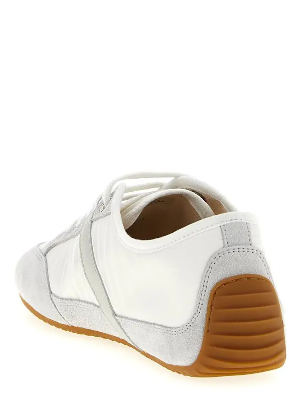 Givenchy Slim Nylon And Suede Sneakers - White