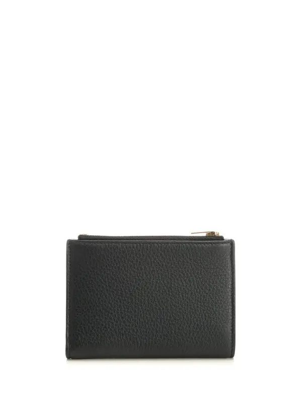Saint Laurent Tiny Cassandre Bi-fold Wallet - Black